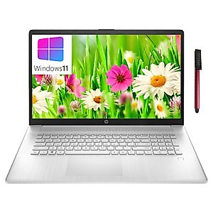 HP 2022 17 17.3" FHD Laptop, Hexa-Core AMD Ryzen 5 5500U (Beat i7-1065G7), 16GB DDR4 RAM, 512GB PCIe SSD, 802.11AC WiFi, Webcam, Type-C, Fingerprint Reader, Windows 11 S, broag 64GB Flash Drive