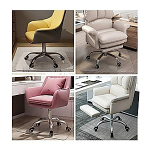 Office Desk Chair Mat for Hard Wood Floor Thick PVC Matte 48" x 36",Transparent Sturdy Chair Mat