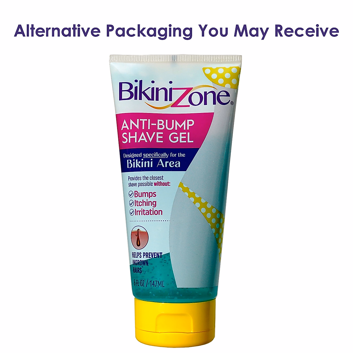 Bikini Zone Anti-Bump Shave Gel for Sensitive Areas, 5 Oz, 1 Pack
