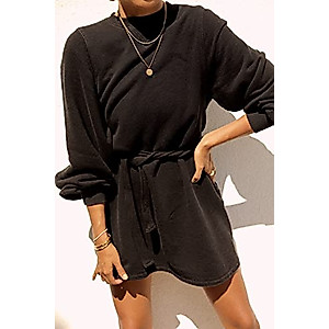 Bandier SJ-SJB10004-Sincerely Jules x The Dahlia Sweatshirt Dress-Black-S