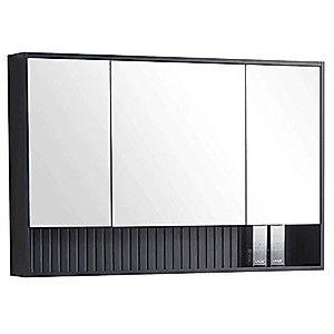 Fine Fixtures Venezian 45" Medicine Cabinet Black