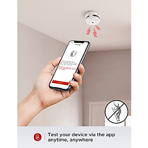 X-Sense Smart Smoke Detectors with SBS50 Base Station, Wi-Fi Smoke Alarm Compatible with X-Sense Home Security App, Wireless Interconnected Mini Fire Alarm, Model FS51