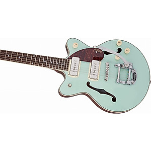 Gretsch G2655T-P90 Streamliner Center Block Jr. Double-Cut P90 Two-Tone Mint Metallic and Vintage Mahogany Stain w/Bigsby