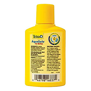 Tetra BettaSafe, aquarium Water Conditioner For Bettas, 1.69-Ounce, 50-Ml, Golds & Yellows, Model:16837