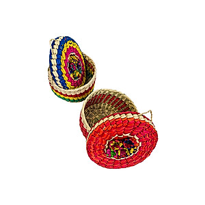 Leos Imports Handmade Mexican Palm Tortilla Basket, Tortillera Made in Mexico
