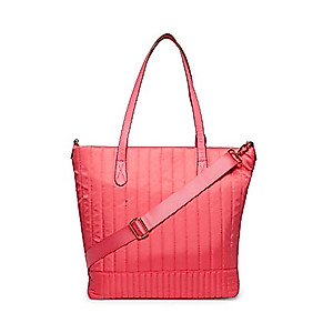 Anne Klein Quilted Nylon Medium Tote, Watermelon
