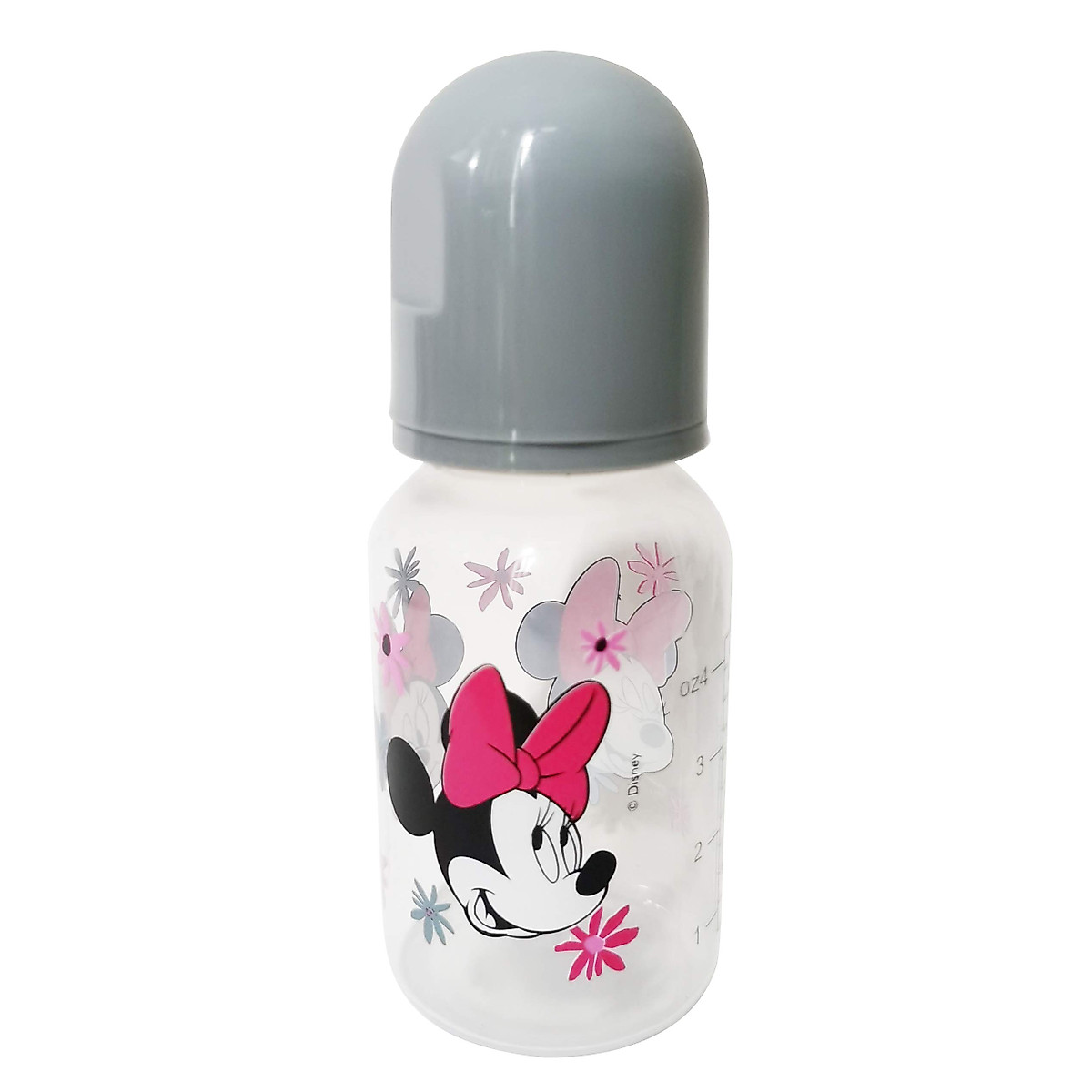 Cudlie Disney Baby Boy Minnie Mouse 5 oz Pack of Three Baby Bottles, Tropic Floral