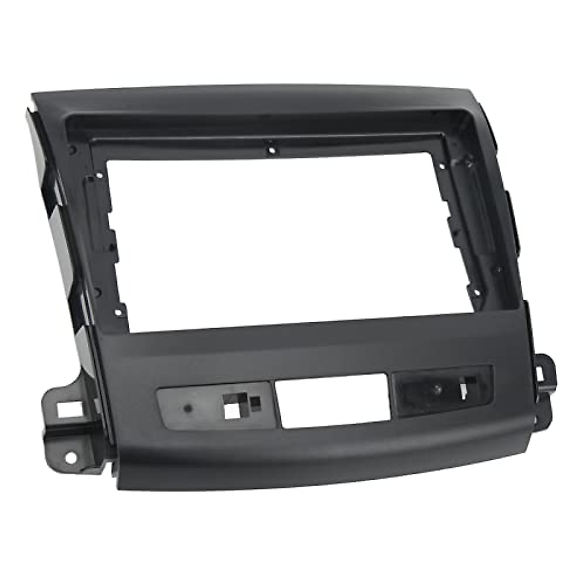 Aramox 9in Car Stereo Radio Fascia Navigation Panel Frame Car Stereo Dash Radio Fascia Kit Replacement for MITSUBISHI OUTLANDER 2008‑2012