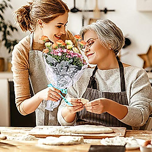 Cabilock Clear Cellophane Wrap Roll 17 in ×100 ft 2 Rolls Cellophane Wrapping Paper for Favor Gift Baskets Flowers Arts & Crafts Treats