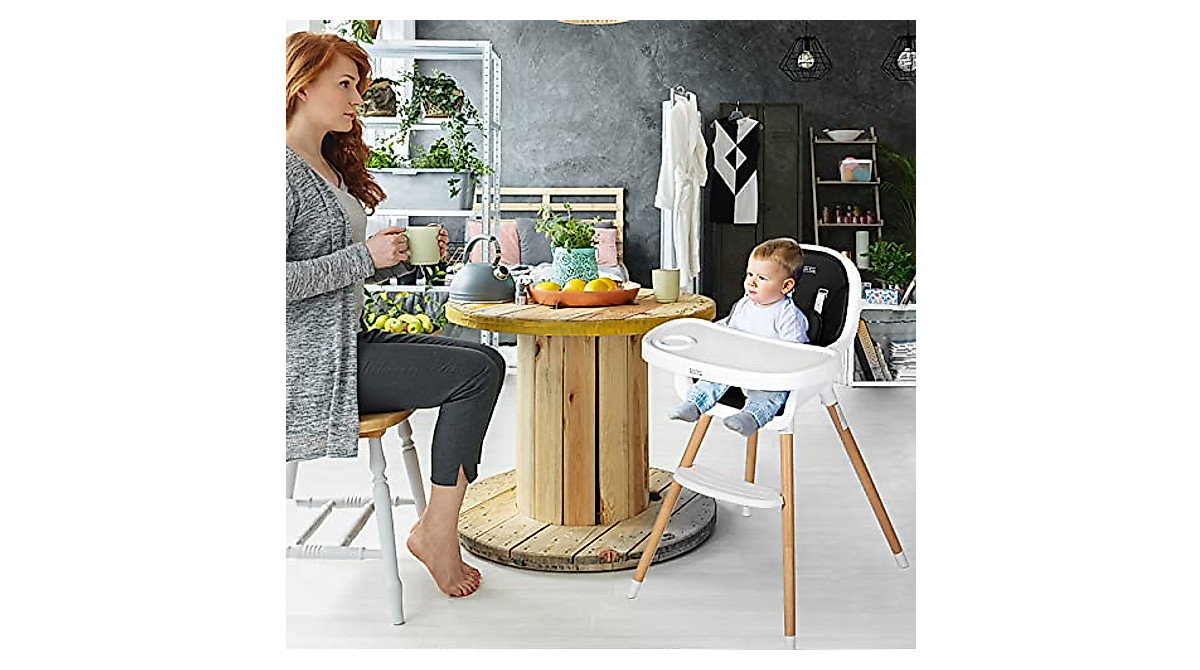 Kinder King 3 in 1 Convertible High Chair for Toddlers