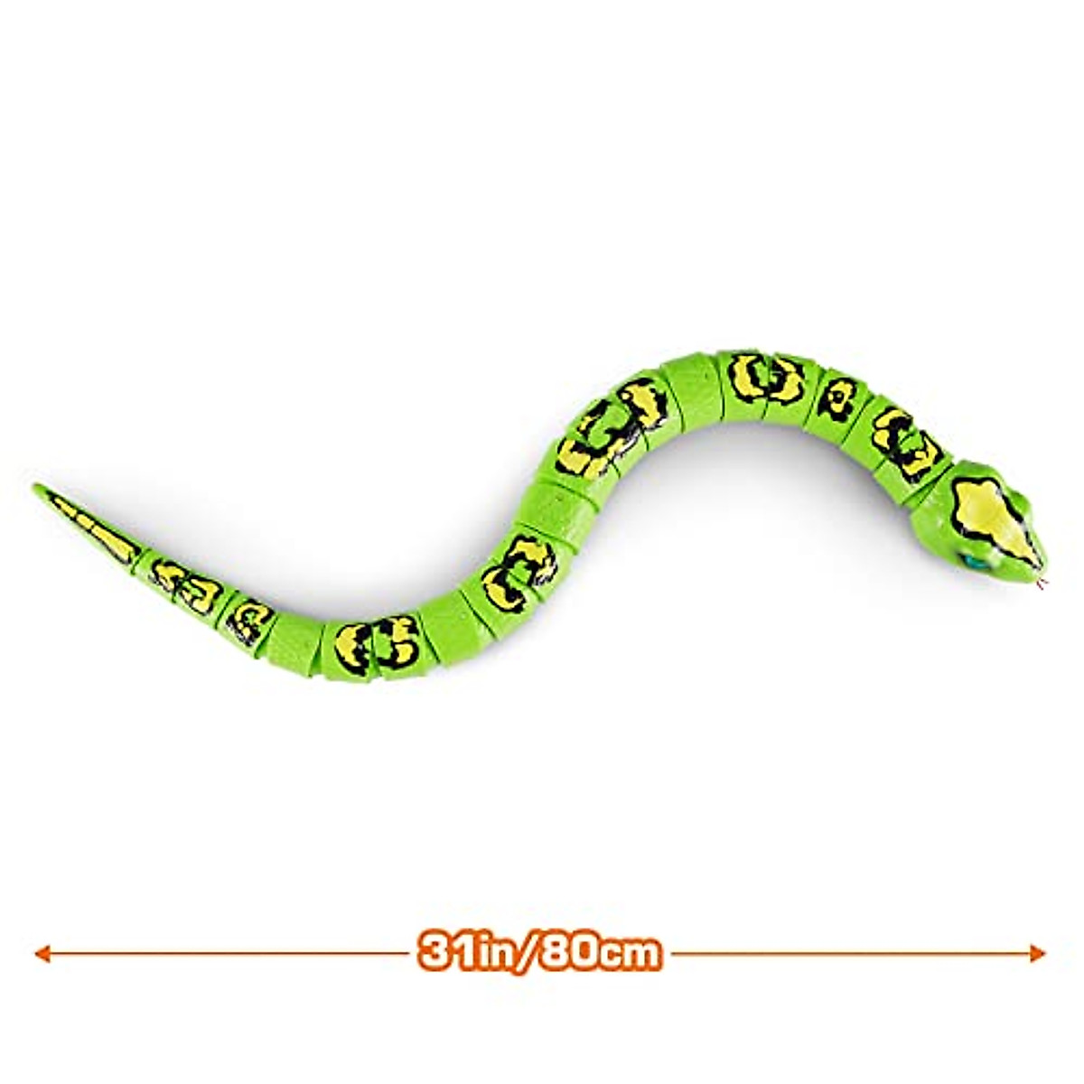 Robo Alive King Python by ZURU (Frustration Free Packaging) Battery-Powered Robotic Snake , Interactive Kids Toys, Giant Prank Snake Toy for Boys, 31 Inches