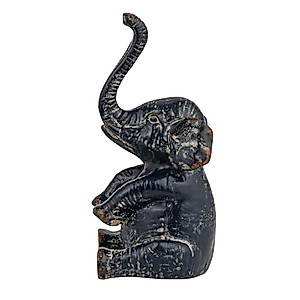 Creative Co-Op Pewter Elephant Ring Holder