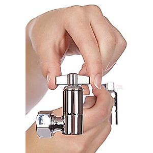 Adjustable Shower Arm Extension by WaterPoint, Brass Shower Head Extension Arm with High Polished Chrome Finish 11+ Inch