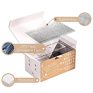 Hair Tool Organizer, Acrylic Hair Styling Tools and Blow Dryer Holder with Drawer for Bathroom Vanity Countertop (Clear)