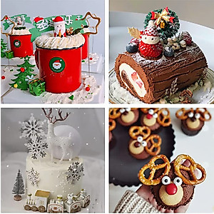 Christmas Candy Eyeballs Eyes Cake Cupcake Toppers 120g/ 4.2oz Cookie Decorations Edible Dessert Sprinkles for Christmas Cake Cupcakes Decoration