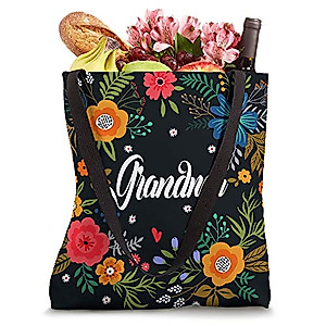 Cute Grandma Tote Bag Floral Tote Bag Best Gift For Grandma Tote Bag