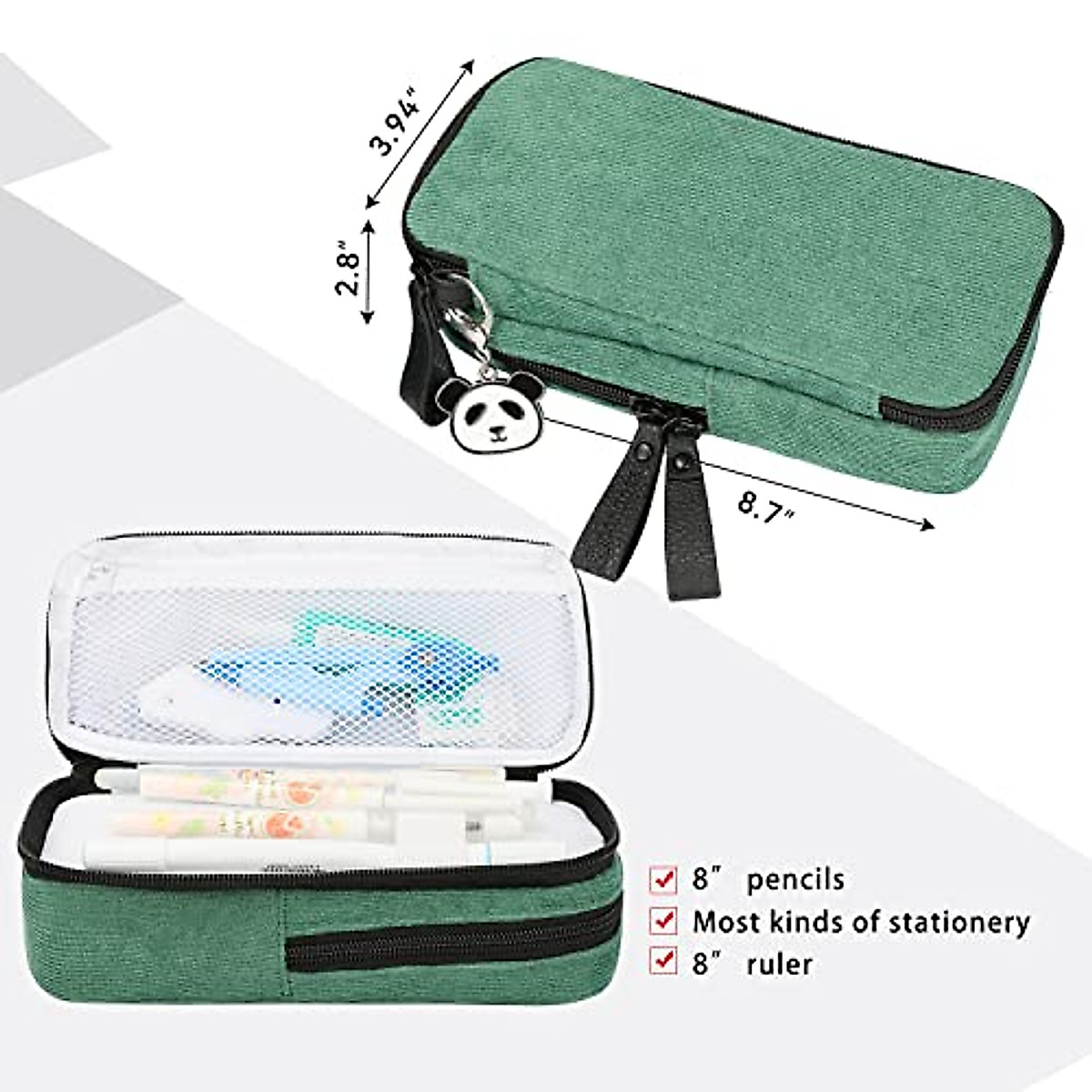 PANDASZ Pencil Bag Cute Pencil case for Girls Pencil Pouch for Boys