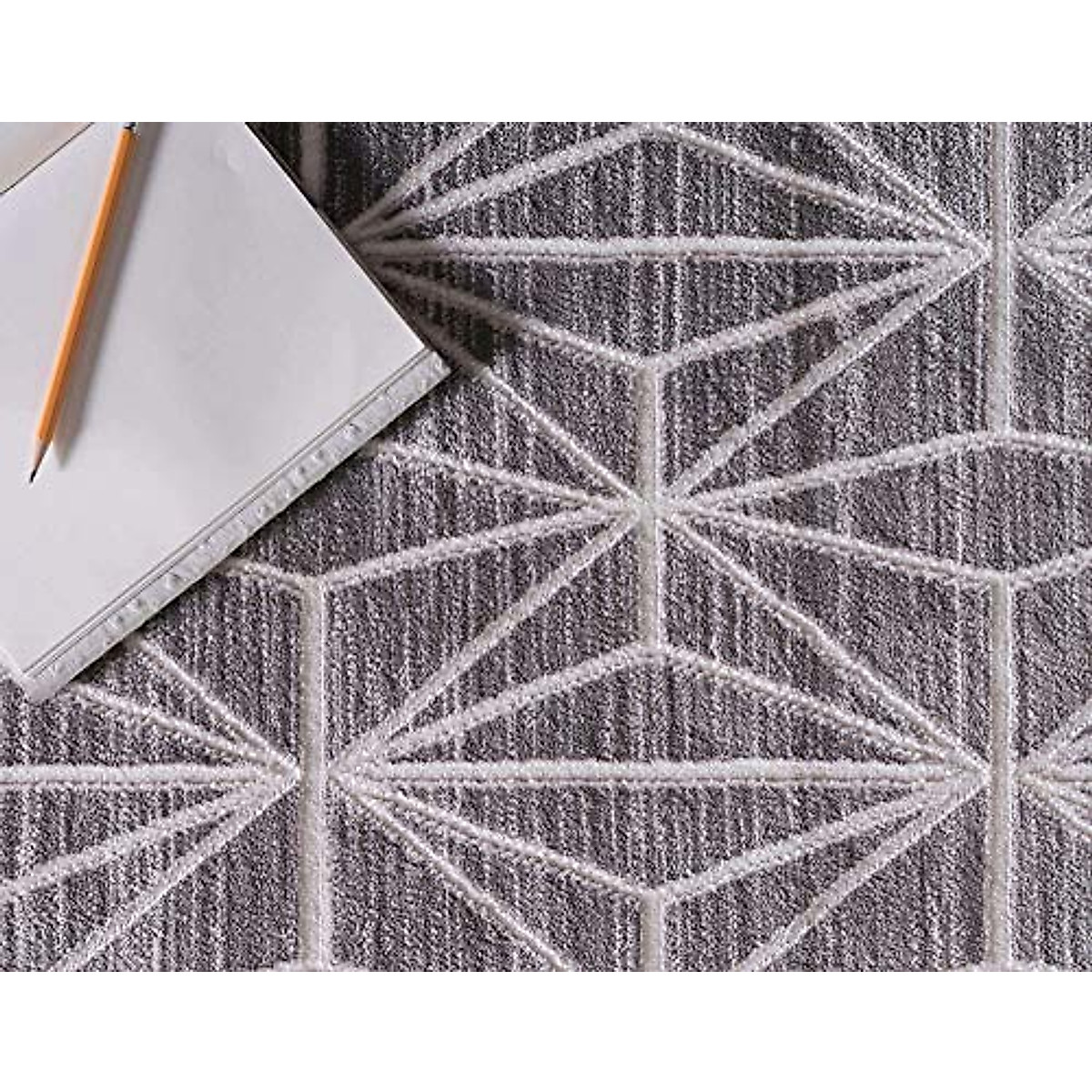 Jill Zarin Uptown Collection Area Rug - Fifth Avenue (2' 2" x 6' 1" Runner, Gray/ Ivory)