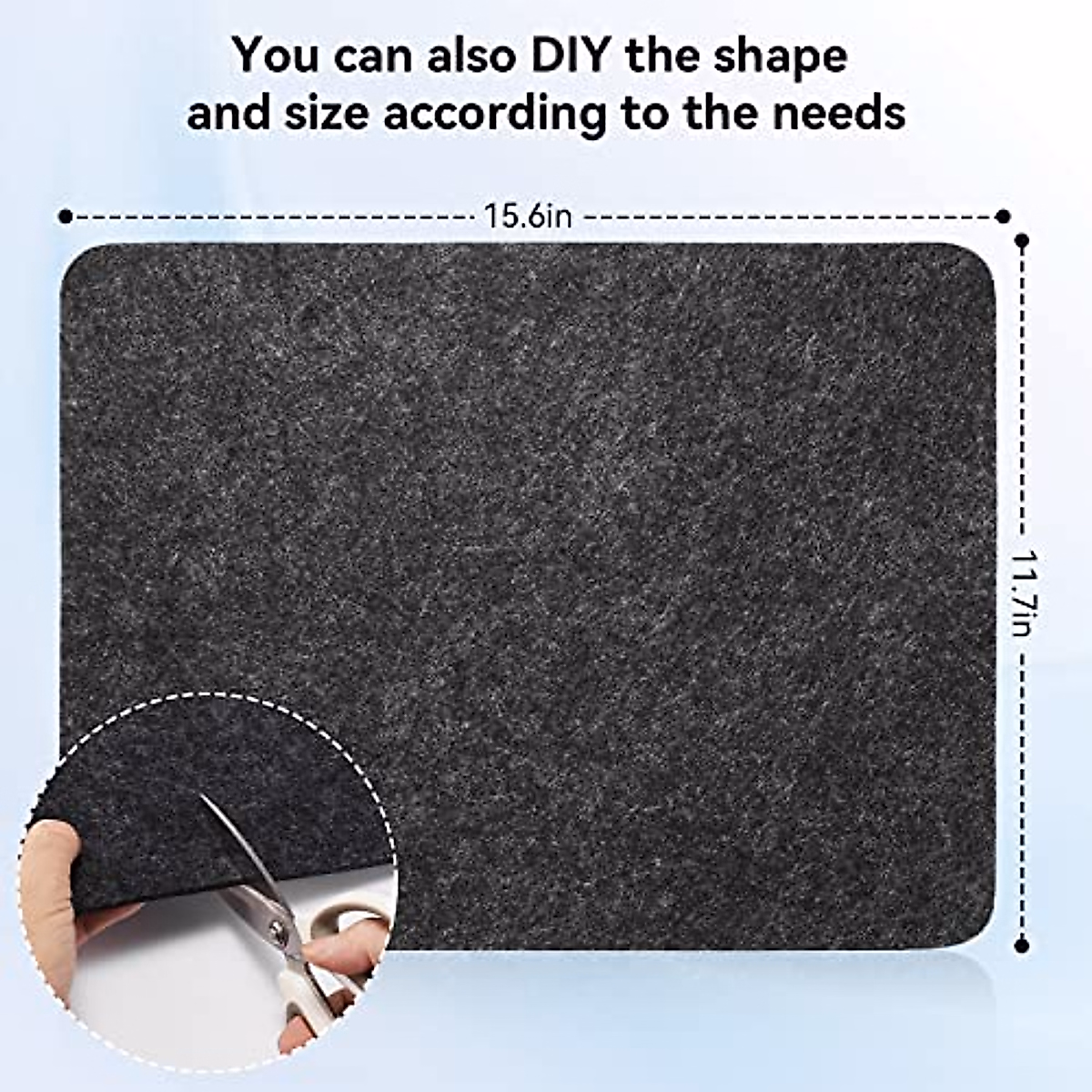 Heat Resistant Mats For Countertop 2 Pcs - Coffee Mat Heat Resistant Mat Kitchen Counter Protector Pad with Appliance Slider Function for Air Fryer, Microwave, Coffee Maker, Toaster