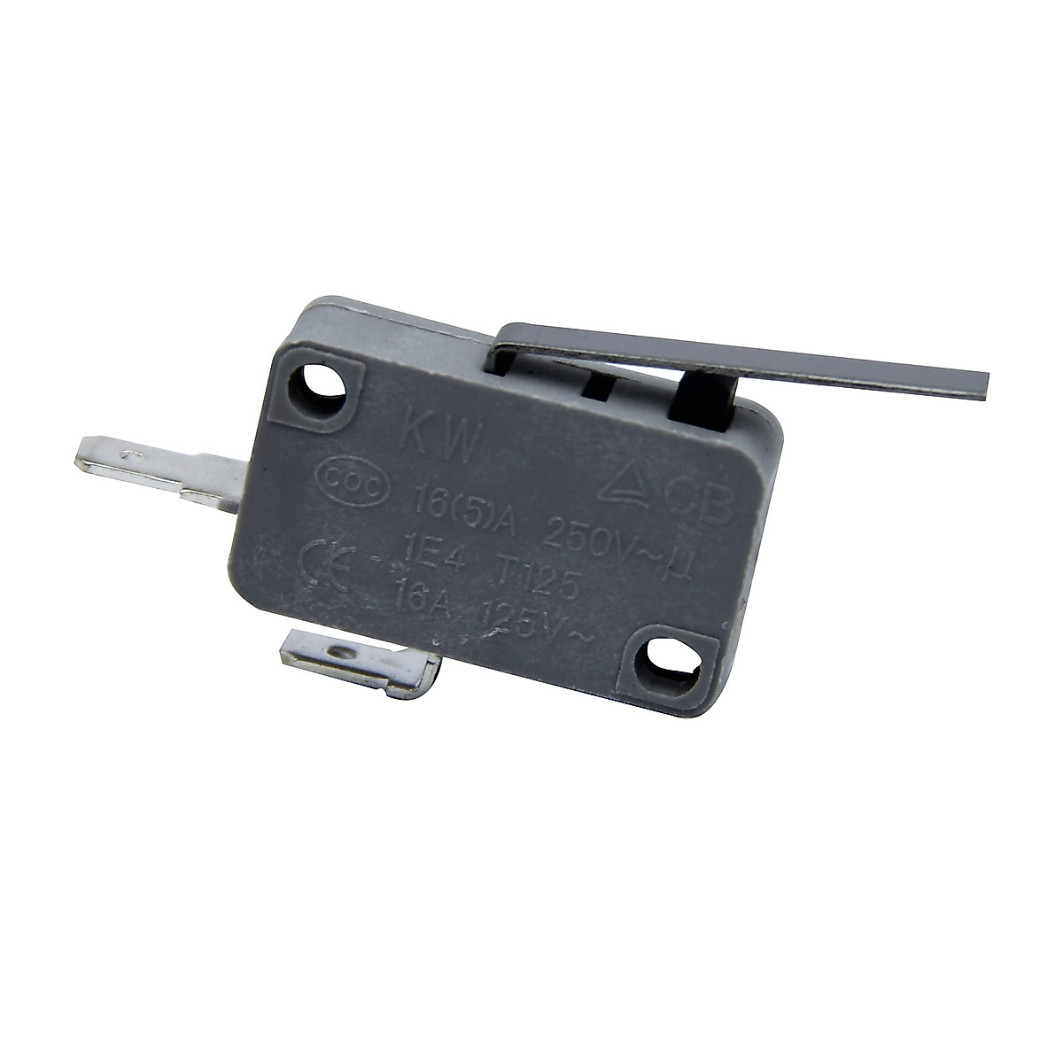 4 Packs SZM-V01-2FA-33 Refrigerator Dispenser Switch Compatible with LG Refrigerator 6600JB3001E PS3529276 PS8259956 WR23X10171 WR23X10224,Terminal Width 3/16'' (Normally Open) -Silver Gray