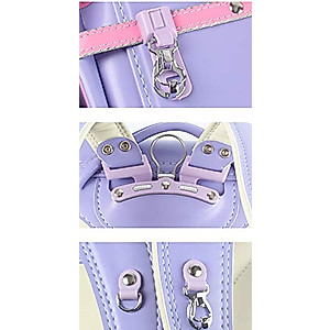 Randoseru Ransel Japanese upscale school bags for boys girls large capacity Senior PU leather light weight backpack