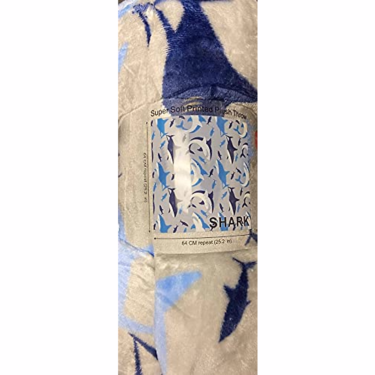 Shark Baby by Decor&More Extra Soft Throw Blanket (50" x 60") - Blue and Grey Sharks