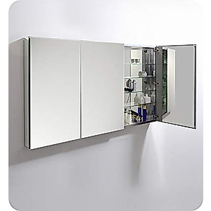 Fresca 60" Wide x 36" Tall Bathroom Medicine Cabinet w/Mirrors
