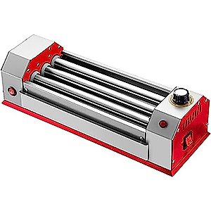 hotdog roller grill Stainless Steel Hot Dog Roller Machine, Commercial Sausage Grill Cooker Machine, 0-250 Temperature Control, With Oil Pan, Commercial and Household Hot Dog Machine (Size : 3 Tubes