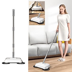YONGYUN Hand Push Floor Vacuum Cleaner,Foldable Household Sweeper Dry & Wet, Multi-Purpose Household Office Lazy Suction Sweeper Cleaning Machine Floor Carpet