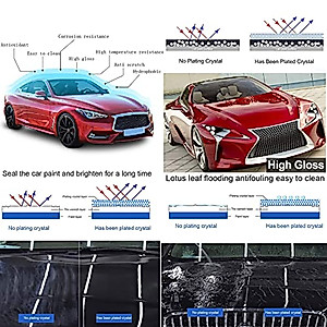 12H Nano Ceramic Coating for Cars Automobile Wax Better than 9H 10H Hardness 30ml 3bottle suit High Gloss Hydrophobicty Anti Scratch Car Paint Protection Kit Last for 3 Years Protection Stains and UV (12H Hardness level suit)