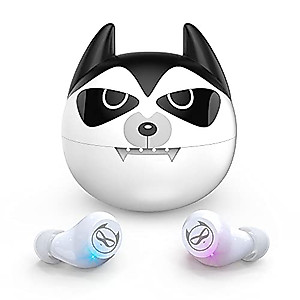 Kids Wireless Earbuds XZC Bull Demon King Design in-Ear HiFi Stereo Wireless Ear Buds for Kids Adult Gift 36H Playtime Bluetooth 5.0 Headphones with Dual Micphone for Workout Sport (Husky)