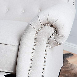 GDFStudio vWyland Tufted Wheat Fabric Recliner.