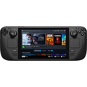 Valve Steam Deck 512Gb Handheld Video Gaming Computer Console - Fastest Storage, Premium Anti-Glare Glass, With Exclusive Carrying Case, Steam Community Profile Bundle, And Virtual Keyboard Theme