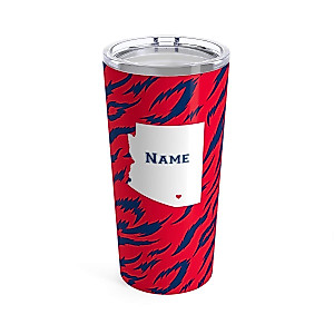 State Pride Series Tucson Arizona Edition - Personalized 20oz Stainless Steel Tumblers for Travel Keep Coffee Warm Beer Cold - Cup Mug Pool Beach Office Presents Gift