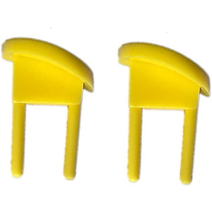 Yellow Safety Switch Key Compatible with Craftsman Radial Arm Jointer Band Drill Sears Table Saw, Sander, Band Saw, Drill Press Parts- Oval (5pcs-pack)