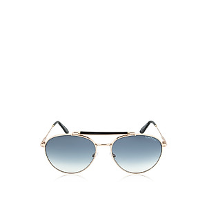 Tom Ford Women's TF0338 Sunglasses, Rose Gold/Black