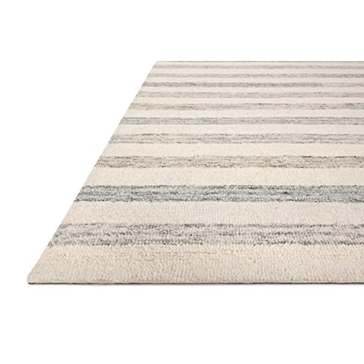 Loloi Chris Loves Julia x Chris Collection CHR-05 Ivory/Slate, Transitional 9'-3" x 13' Area Rug