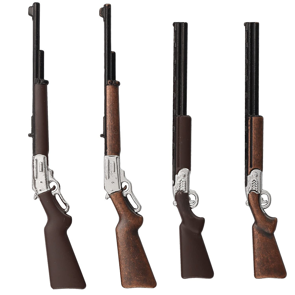 8 Pcs Miniature Rifle Retro Mini Hunting Gun Model Mini House Garden Accessories