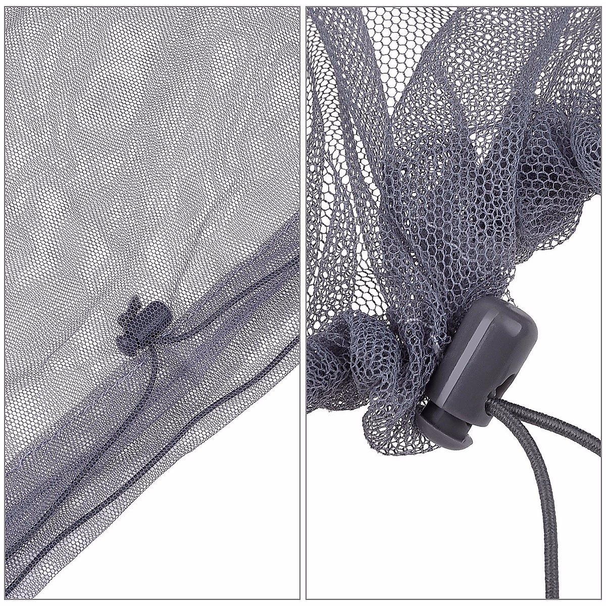 2 Pack Head Net Face Mesh Head Cover for Outdoor Lovers Protect from Fly Screen Mosquito Gnat and Other Flies (Regular Size, Grey)