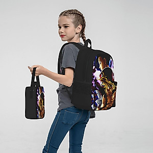 ORPJXIO Backpack 3 Piece Set The Seven Anime Deadly Sins Laptop Backpack Pencil Case Lunch Bag Combination For Travel Work Camping