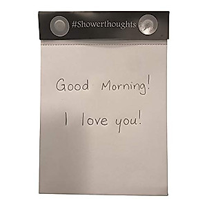 HealPT Waterproof Shower Notepad with Pencil - Shower Notebook with Waterproof Paper