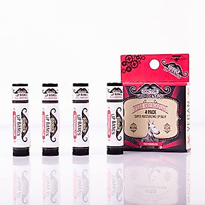 Doctor Lip Bang's Super Moisturizing Lip Balm | 4 Pack | Watermelon| ALL NATURAL & CRUELTY FREE | 100% VEGAN | FOR DRY & CRACKED LIPS