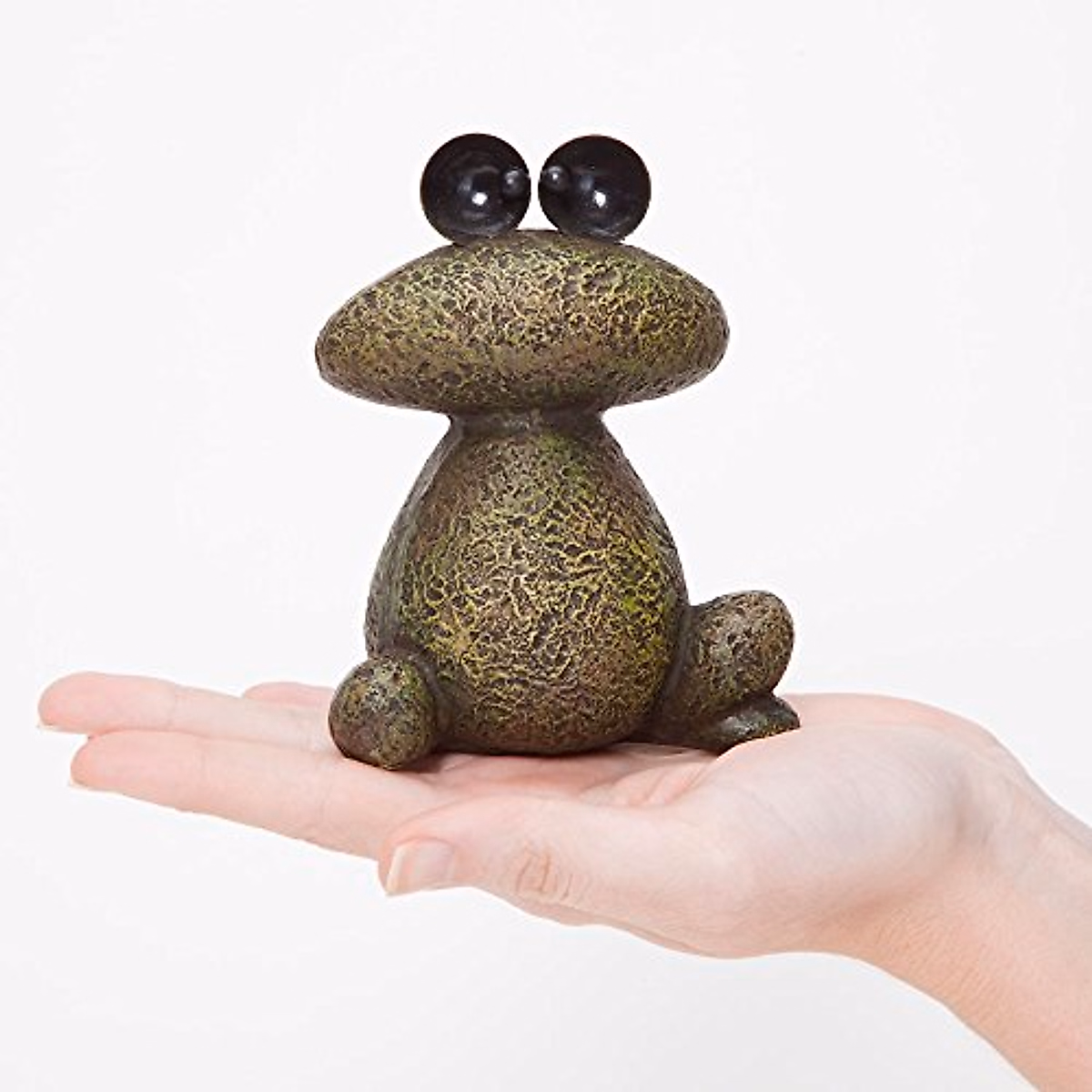 Bits and Pieces - Two Frogs Garden Sculptures for Your Garden, Lawn or Patio - Waterproof Garden Décor Set - Frog Statues – Minimalistic Design