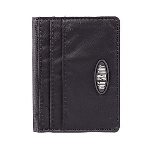Big Skinny New Yorker Leather ID Slim Wallet, Holds Up to 24 Cards, Lightweight,Slim, Black
