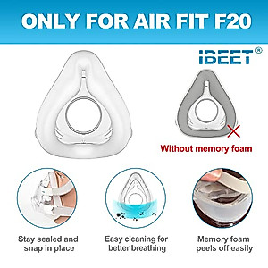 Replacement Cushion for F20 (Large) - Snug Fit & Excellent Seal, IBEET Replacement Supplies, Large