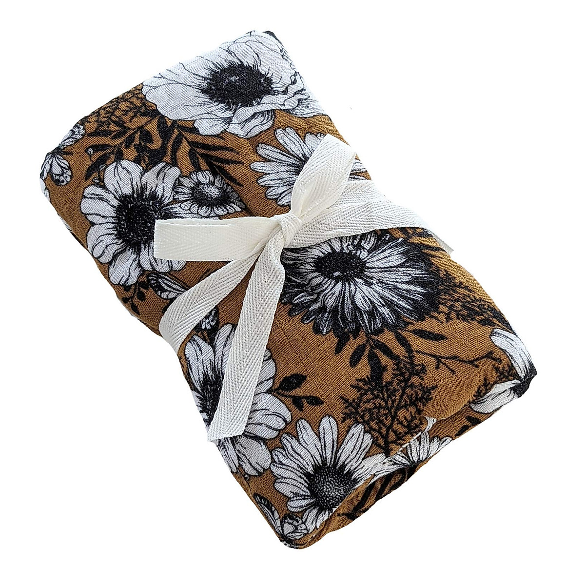 Vintage Floral Bamboo Muslin Swaddle Blanket Wrap Newborn Baby Girl Large 47 x 47