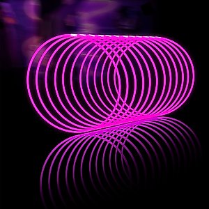 Glow Fever Glowsticks Bulk - 22” Glow Necklaces and Bracelets Party Pack Neon Light Sticks with Connectors - DIY Glowsticks for Concert, Wedding, & Birthday by Party Dragon - Pink, 100 ct