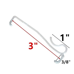 Valance Clips 6pcs 3'' Window Blinds Hidden Clip Clear Plastic for Horizontal Blinds Valance Retainer Holder