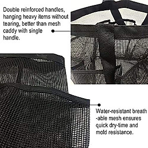 Portable Mesh Shower Caddy, Quick Dry Shower Tote Hanging Bath & Toiletry Organizer Bag