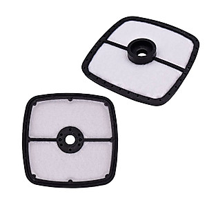 HQRP 2-Pack Filter compatible with Echo ES-210 ES-211 ES-250 ES-252 ES-2000 ES-2100 ES-2400 Chipper Shredder, compatible with Echo EDR-260 Engine Drill